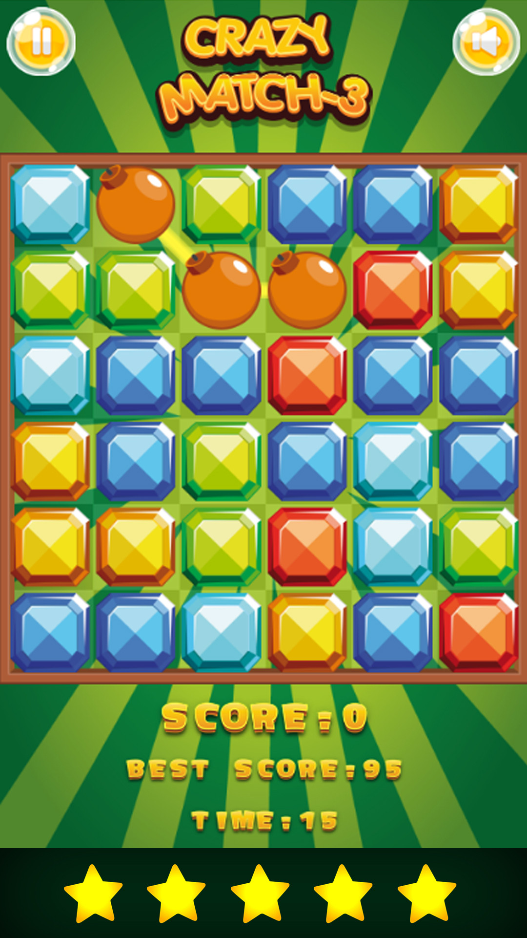 Play Crazy Match 3 Game Online Now for Free on Hungama